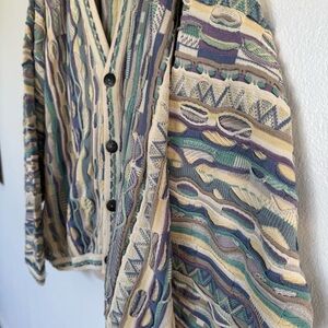 Tundra | Sweaters | Vintage 9s Tundra Cardigan Sweater Mens Xl Colorful ...